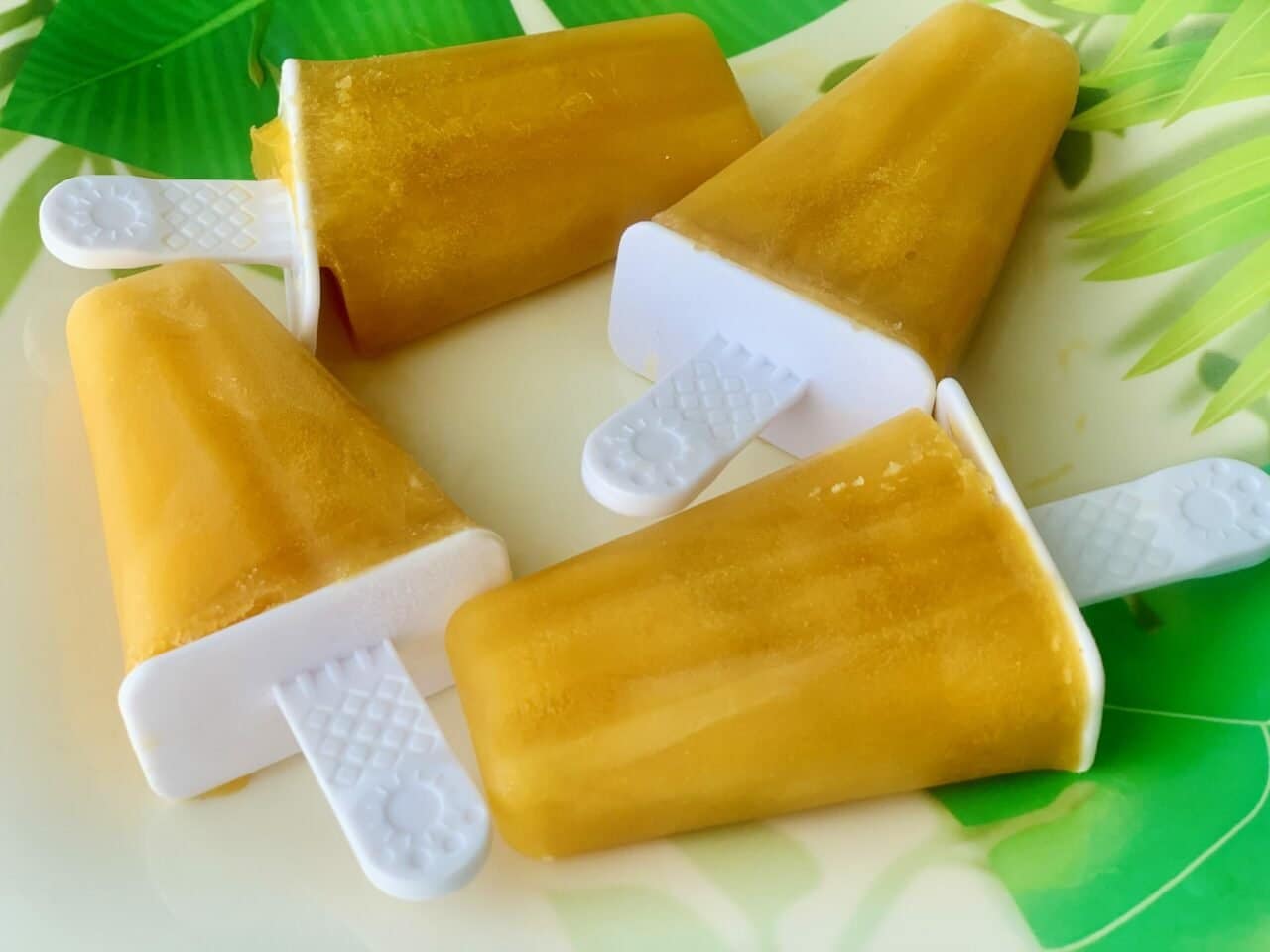 Mango Pineapple Popsicles